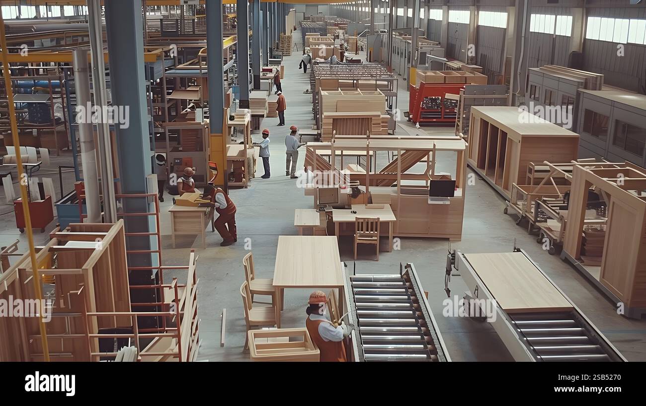 A sweeping panorama reveals the impressive scale of a furniture ...