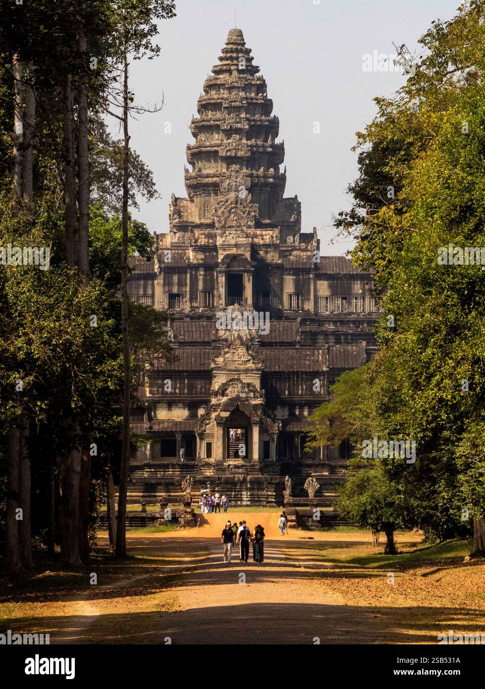 Angkor Wat, Hindu-Buddhist temple in Cambodia. These are the ...