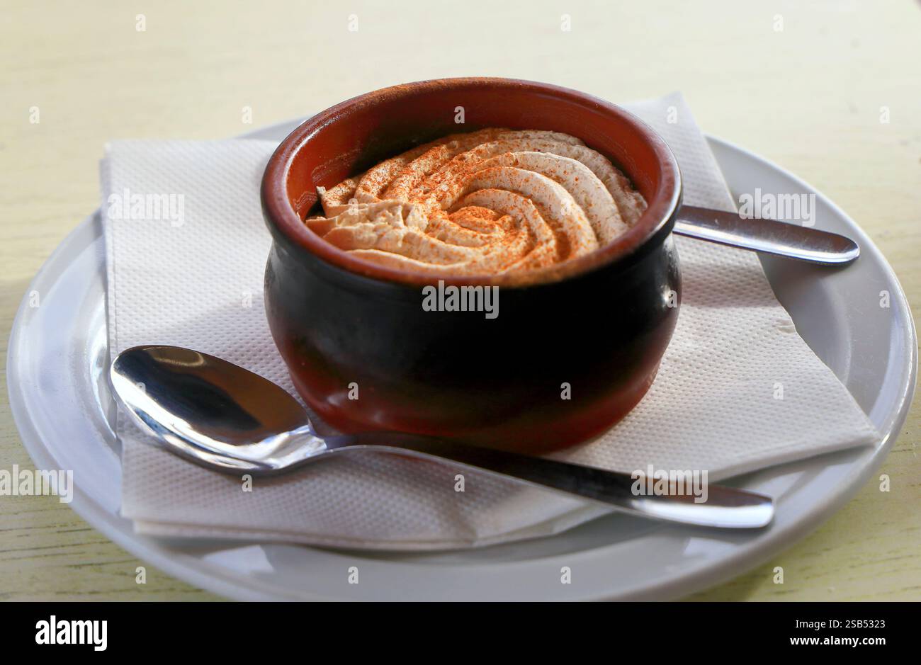 Canarian gofio mousse pudding, Fuerteventura, Canary Islands, Spain ...