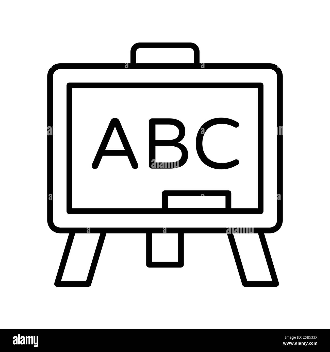 Alphabets of board, icon of class board, school board, english class ...