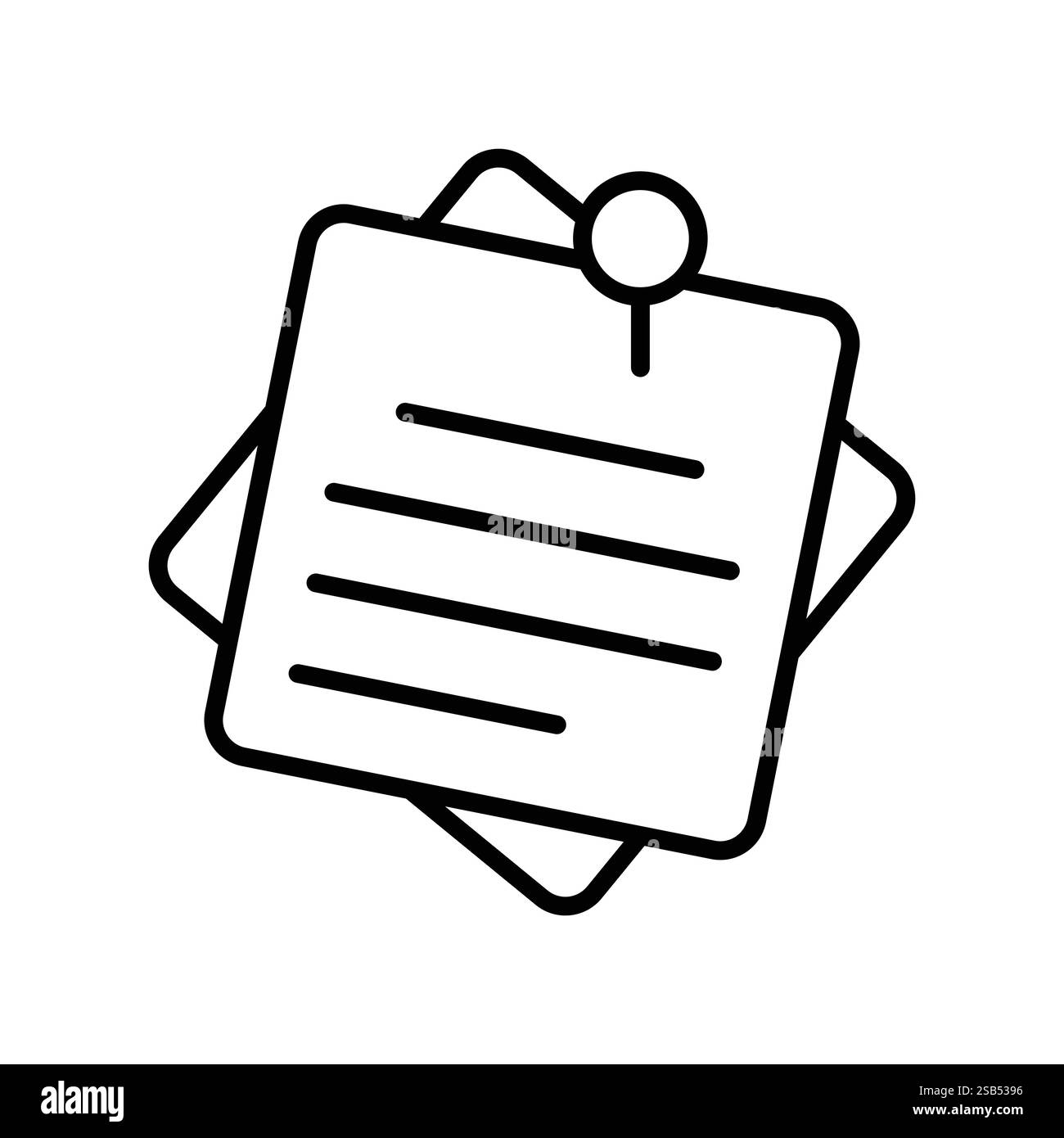 Sticky notes vector design in modern style, ready to use vector Stock ...