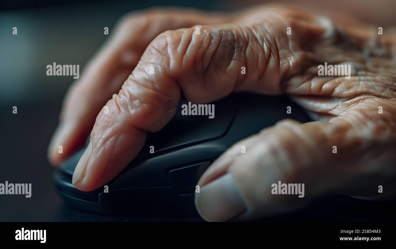 A close-up view of a hand in the midst of a painful interaction with a ...