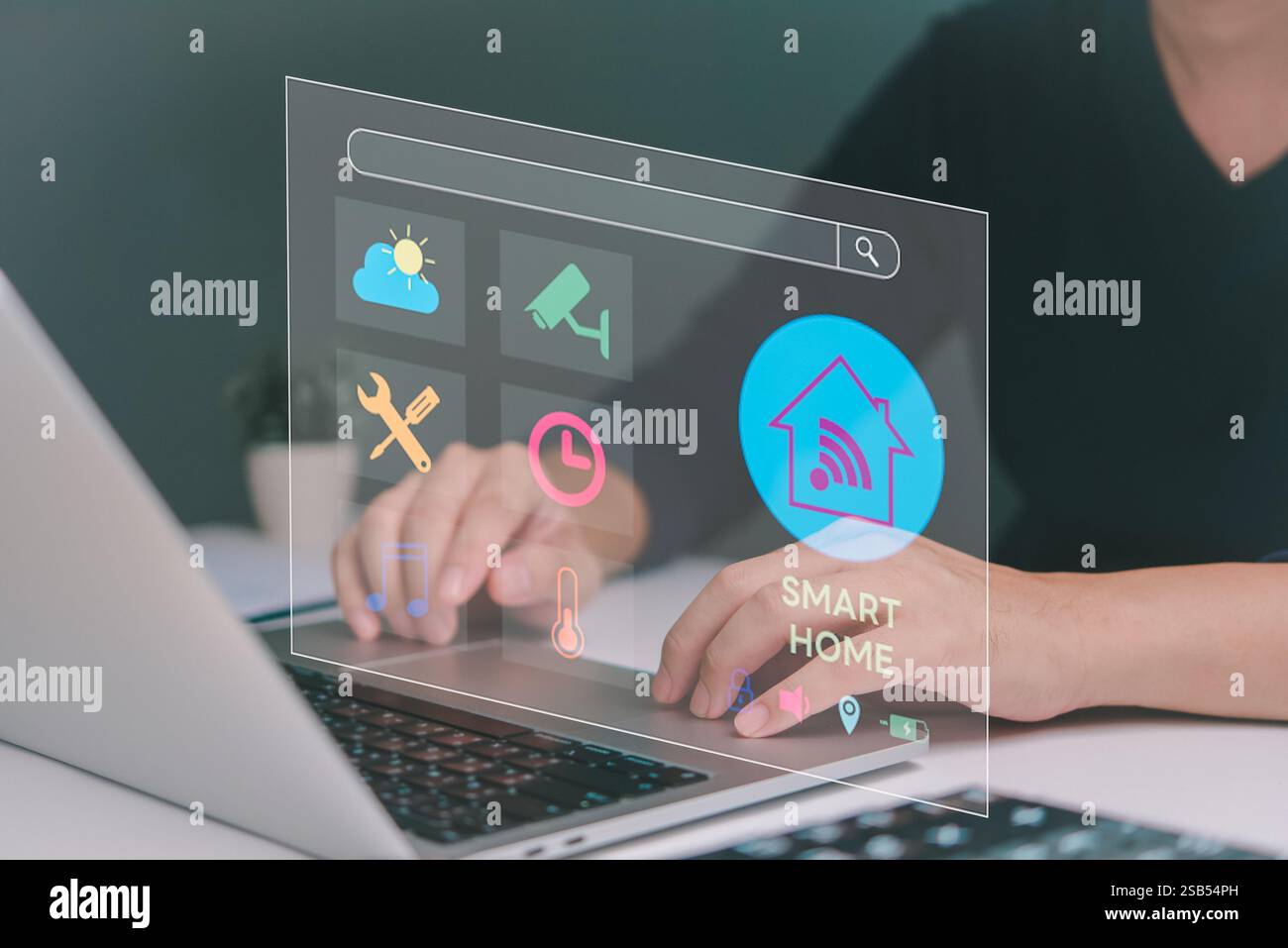 Home Care Assistant Technology, Digital Dashboard Smart Home Control ...