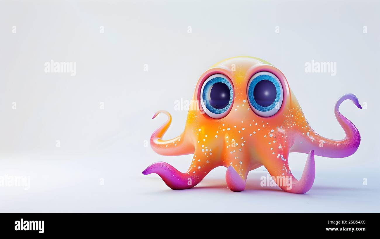 This whimsical, fun features a unique and original underwater creature ...
