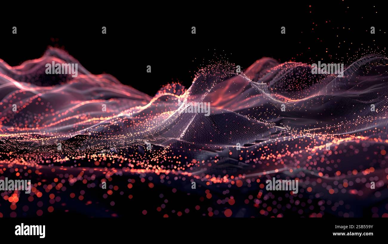 This digital waveform showcases a dynamic representation of a sound ...