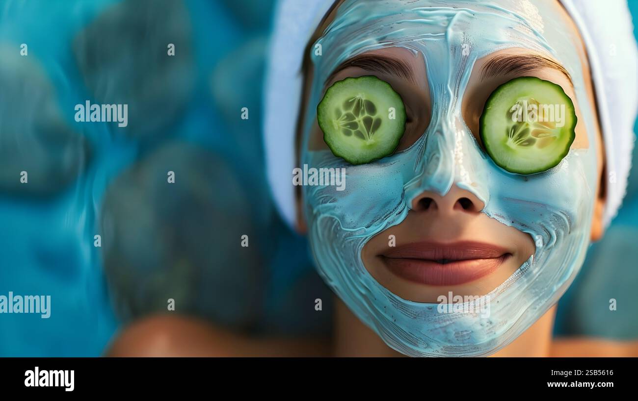 This tranquil spa scene depicts a relaxing moment of self-care and ...