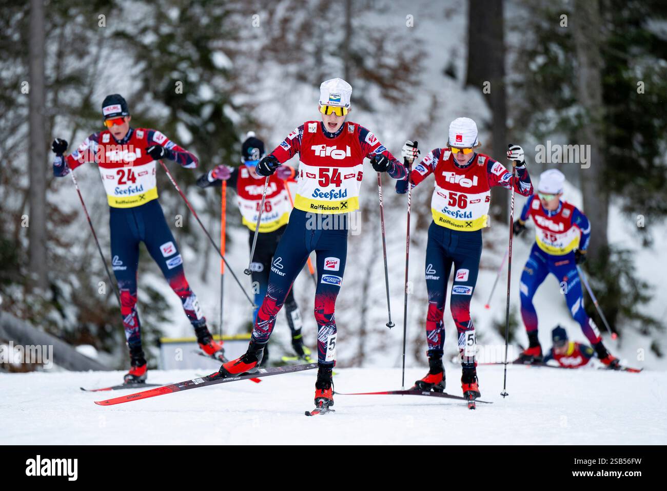 GFRERER Andreas (Oesterreich), FISCHBACHER Jonas (Oesterreich) beim 10 km Langlauf, AUT, FIS ...