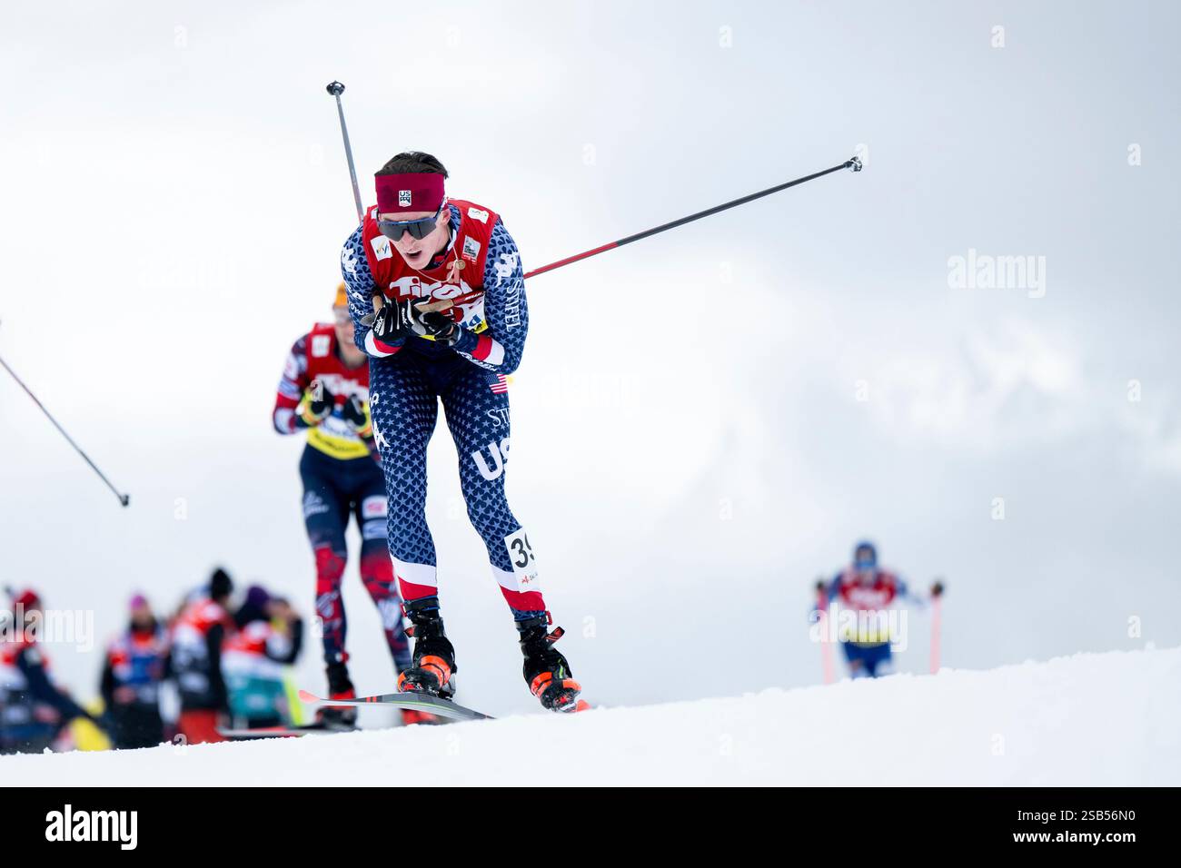 SCHUMANN Stephen (USA) beim 10 km Langlauf, AUT, FIS Nordische ...