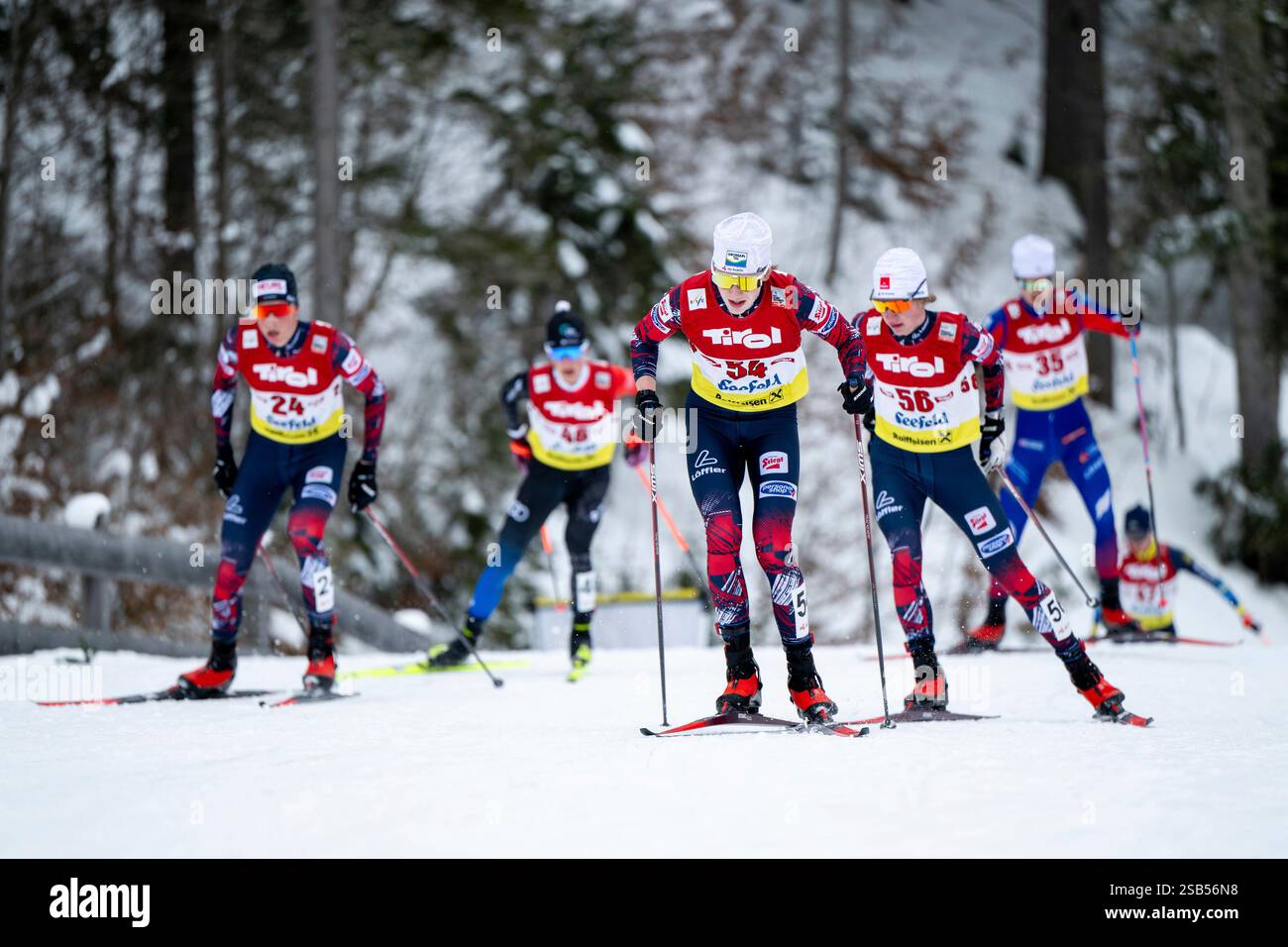 GFRERER Andreas (Oesterreich), FISCHBACHER Jonas (Oesterreich) beim 10 km Langlauf, AUT, FIS ...