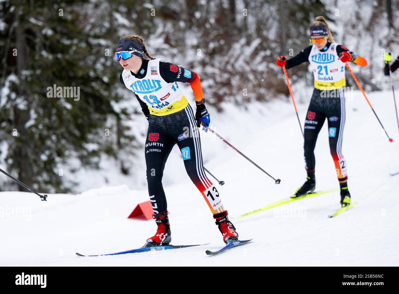 HAASCH Cindy (Deutschland) beim 5km Langlauf, AUT, FIS Nordische ...