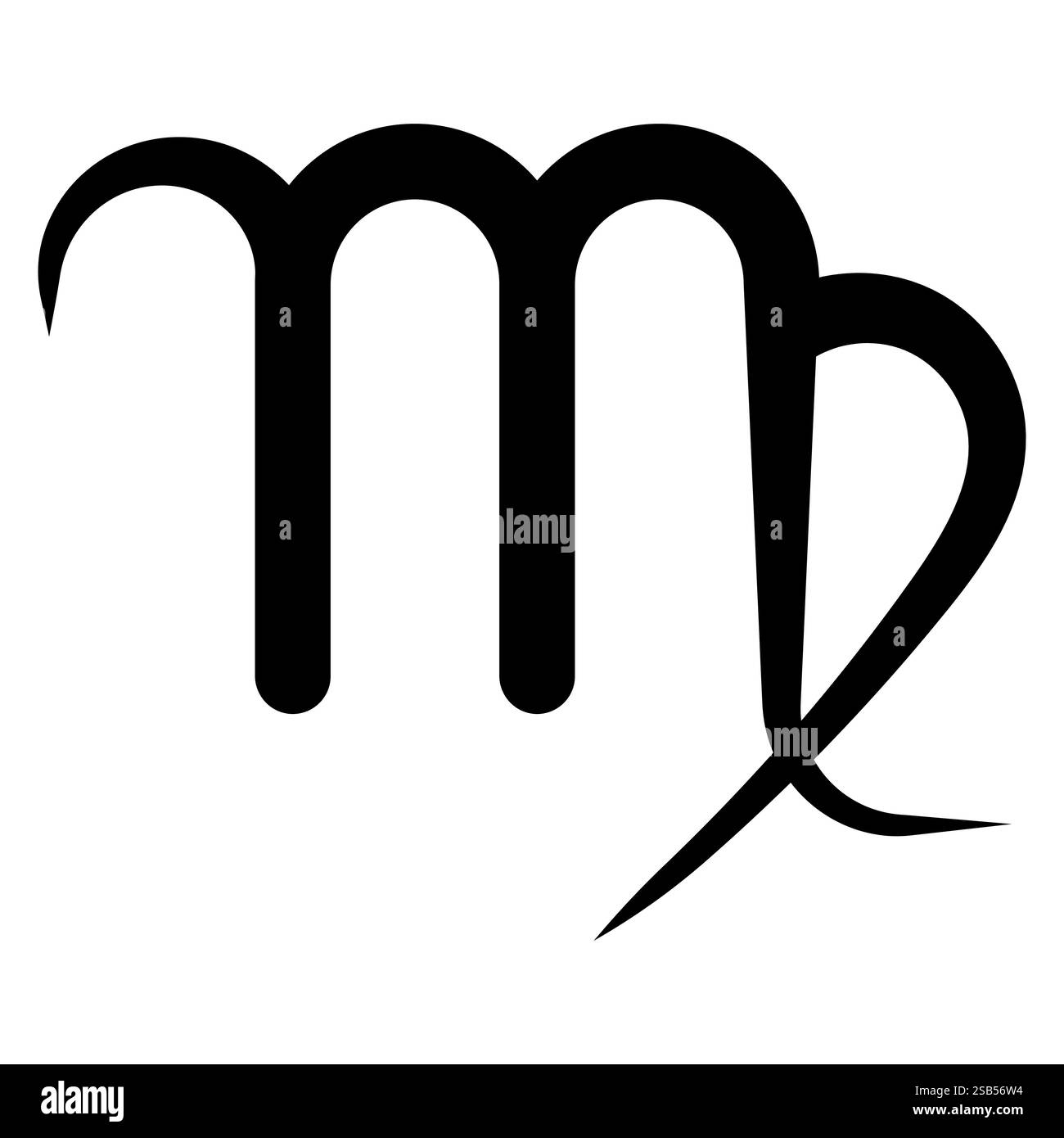 Virgo Zodiac Symbol, Virgo zodiac horoscope astrology sign Stock Vector ...