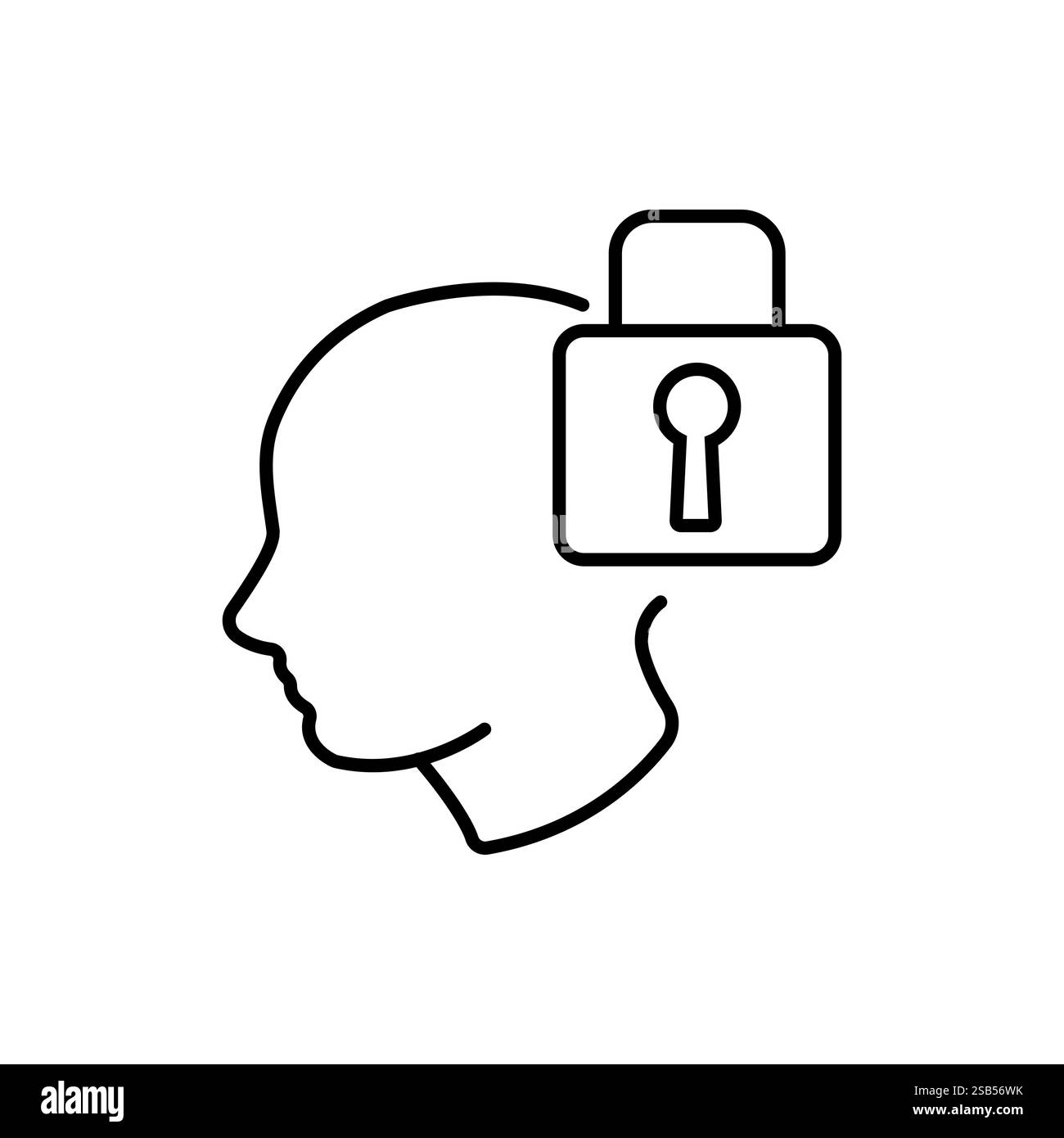 This visual illustrates the concept of mental security, featuring a ...