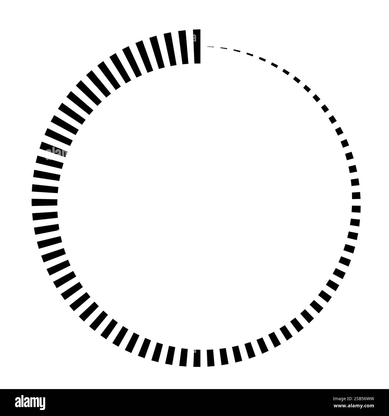 Circular Loading Indicator, stripes around circle logo countdown Stock ...