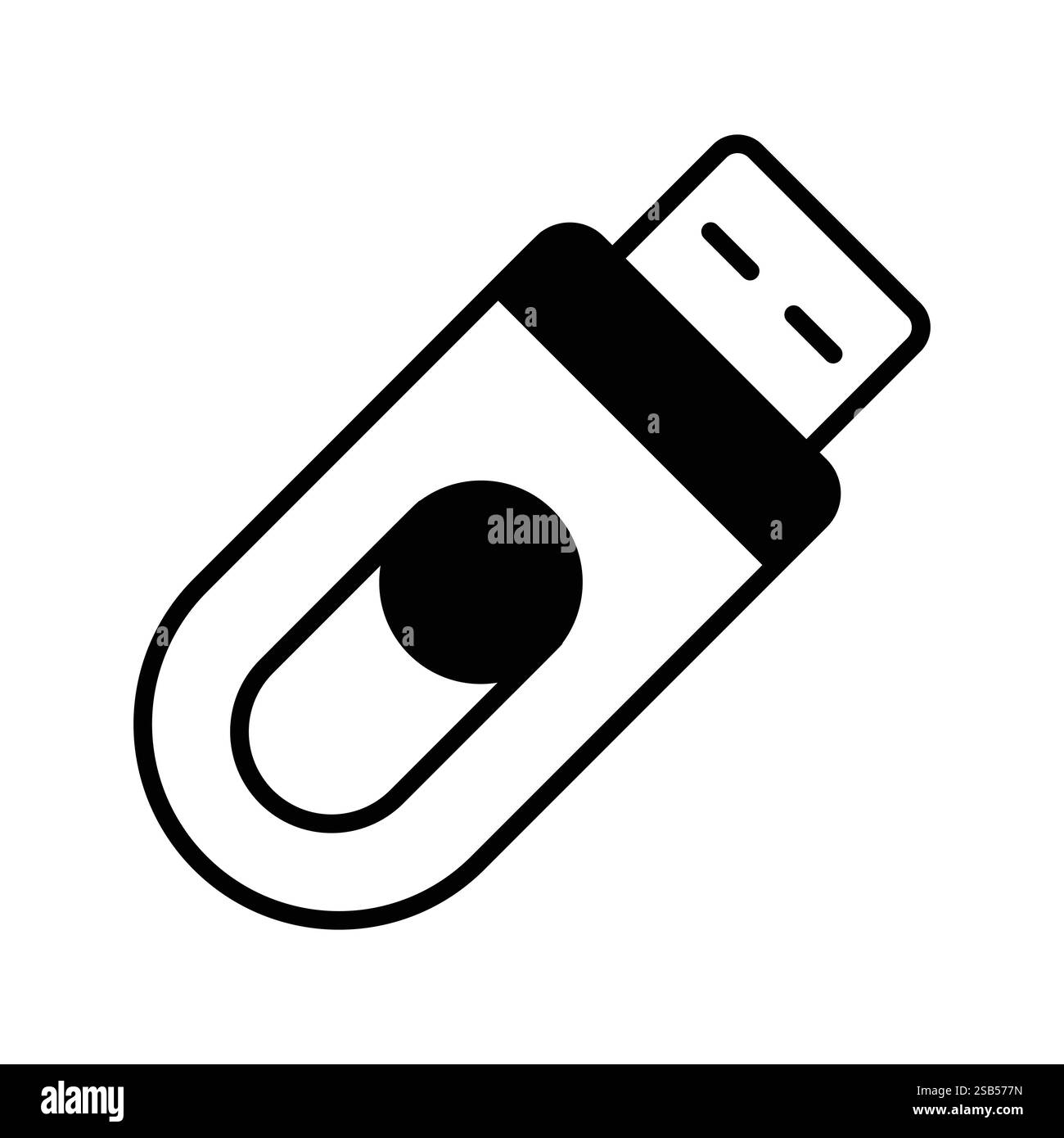 Flash drive vector in modern style, editable vector of universal serial ...