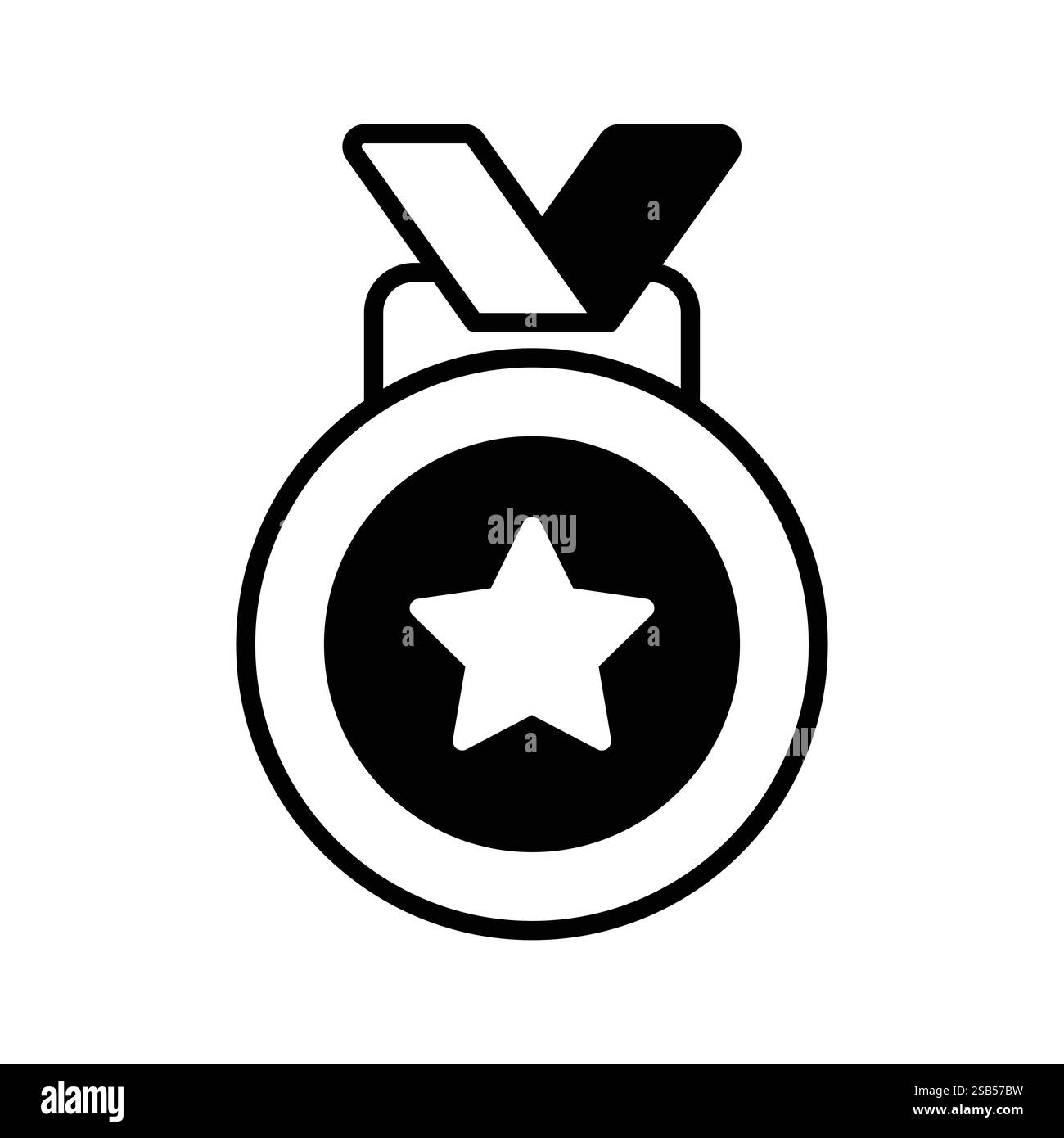 A trendy vector design of medal in modern style, an editable icon of ...
