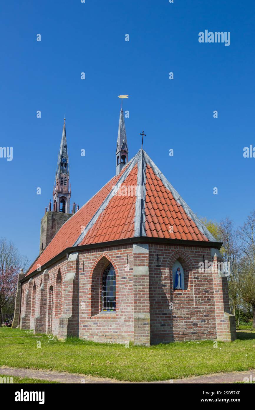 Historic church in rural village Harkema, Netherlands Stock Photo - Alamy