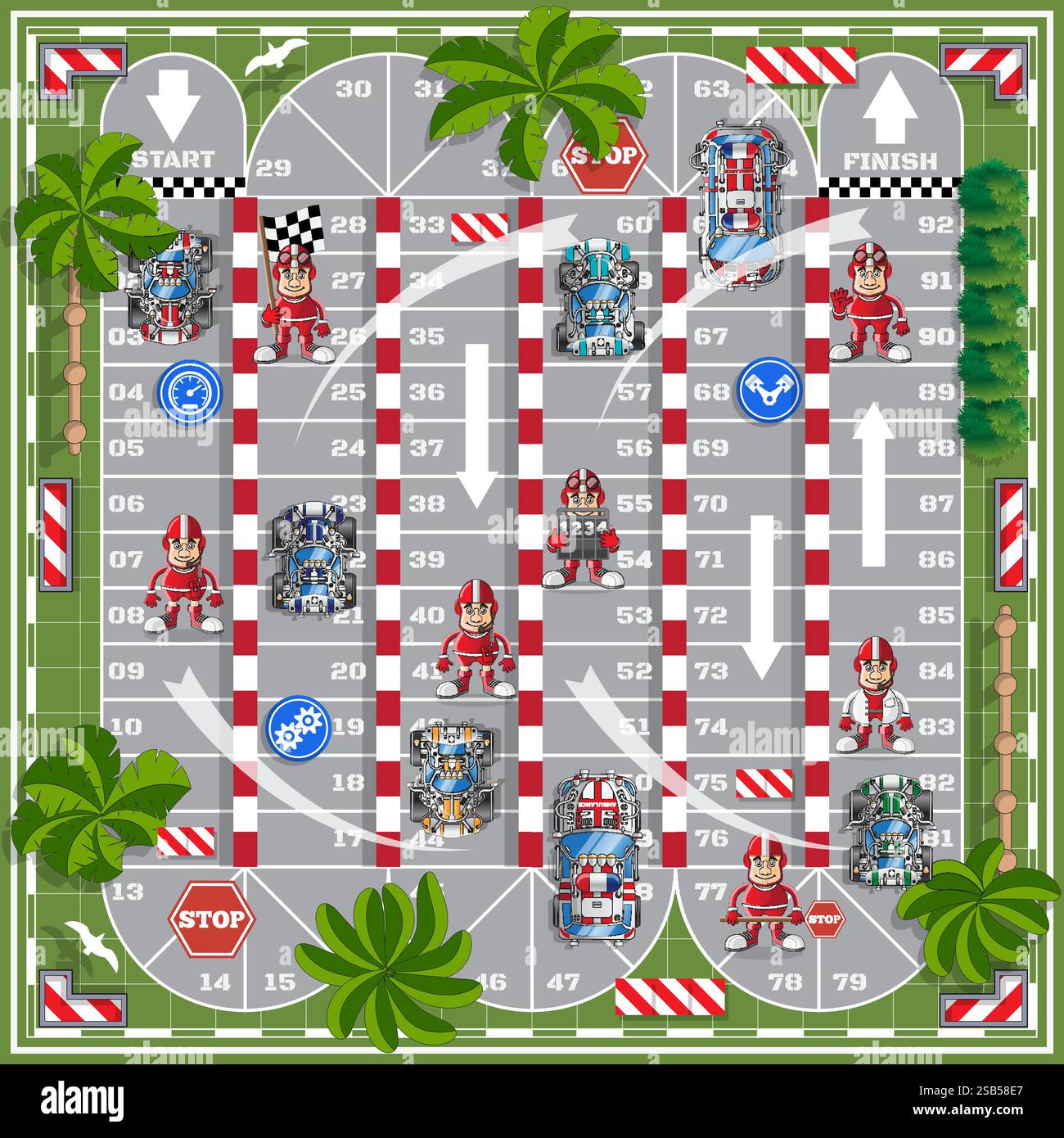 Board track race Stock Vector Images - Alamy