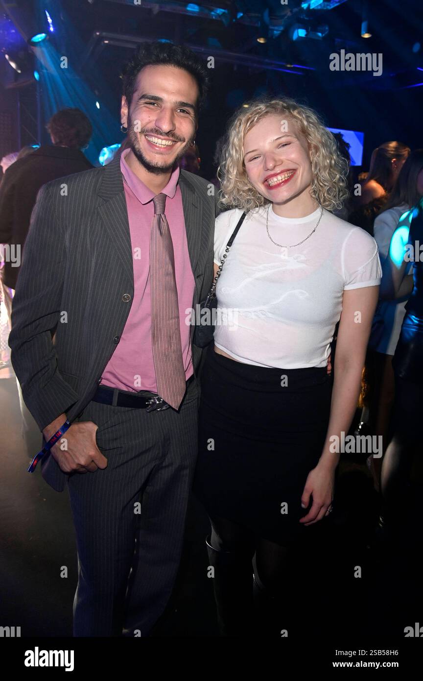 Luisa-Celine Gaffron mit Freund Felice bei der Bunte New Faces Party 2025 auf der Berlin Fashion ...