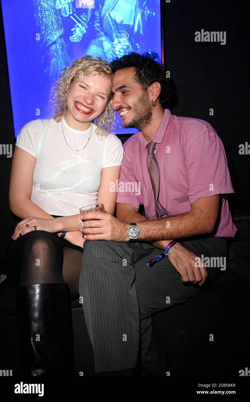 Luisa-Celine Gaffron mit Freund Felice bei der Bunte New Faces Party 2025 auf der Berlin Fashion ...