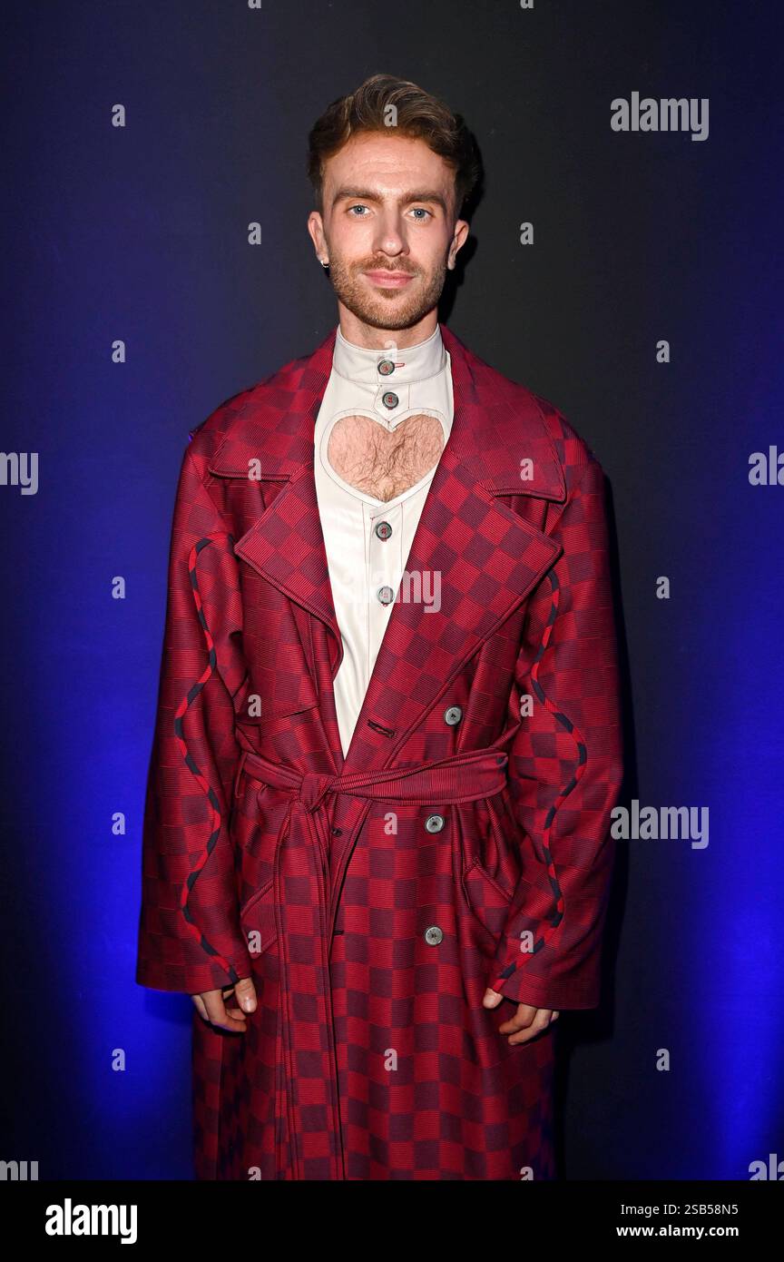 Felix Nieder bei der Bunte New Faces Party 2025 auf der Berlin Fashion Week A/W 2025 in der P61 ...