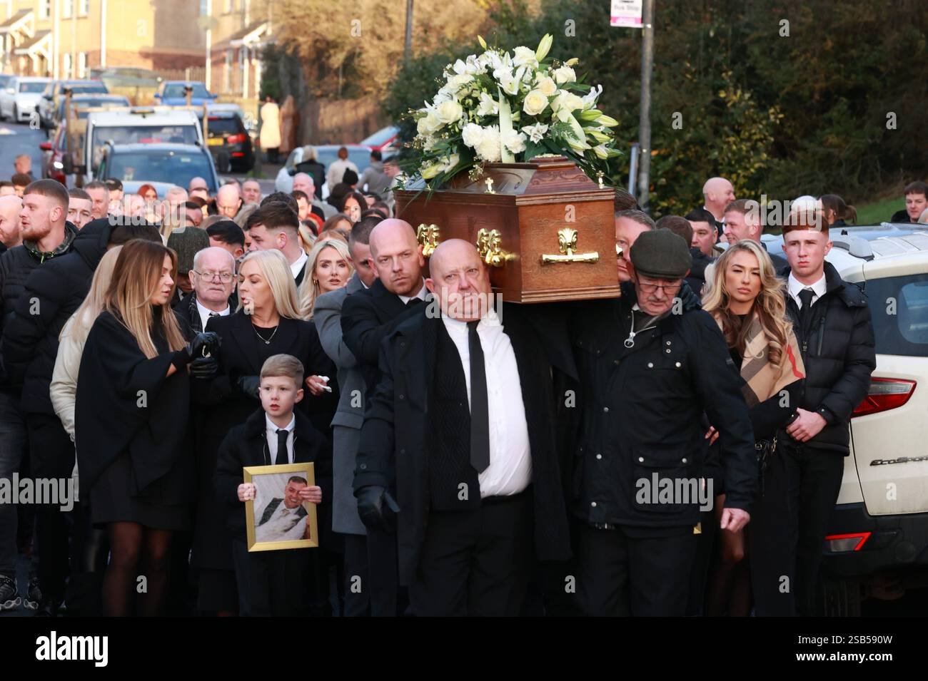 Billy (father front left), Darren (brother second left) and grandfather ...