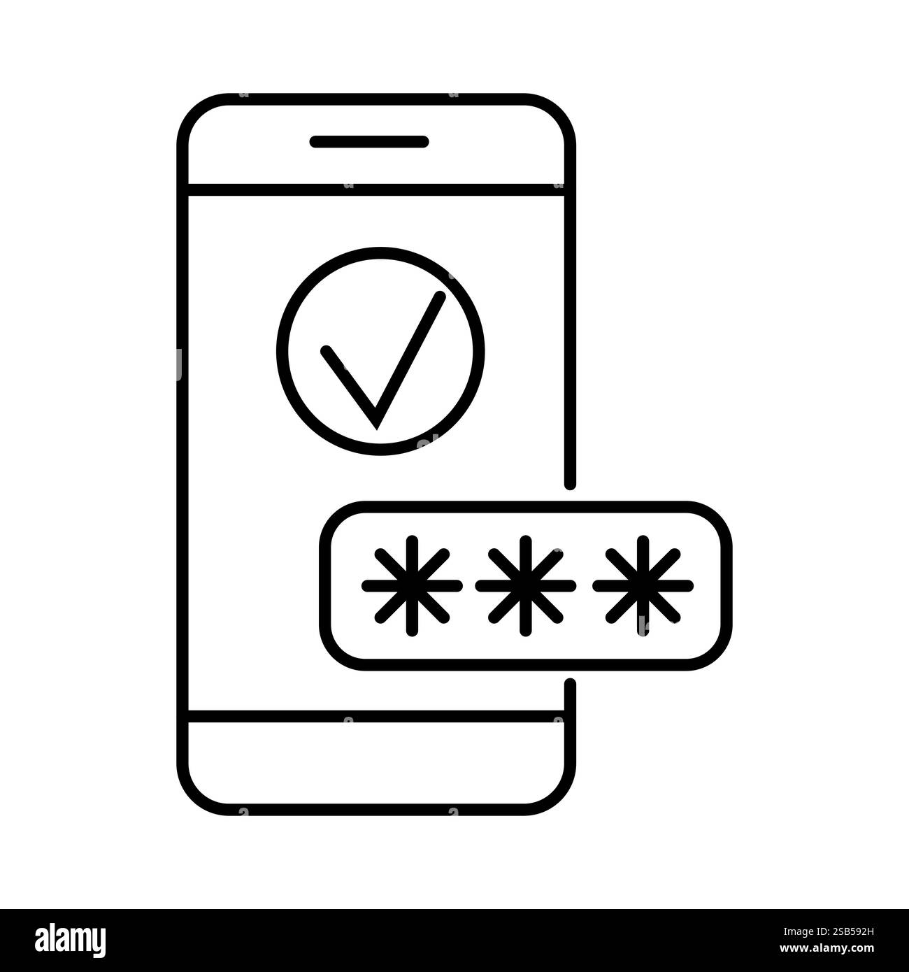 Login process successful Cut Out Stock Images & Pictures - Alamy