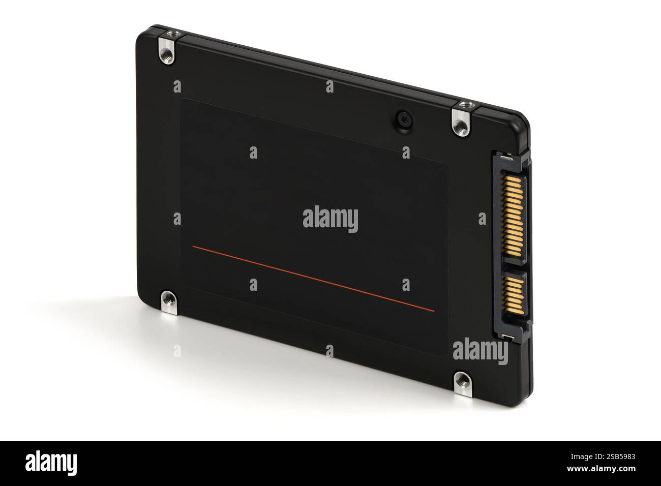 Solid state drive (SSD) isolated on white background. The SATA SSD ...