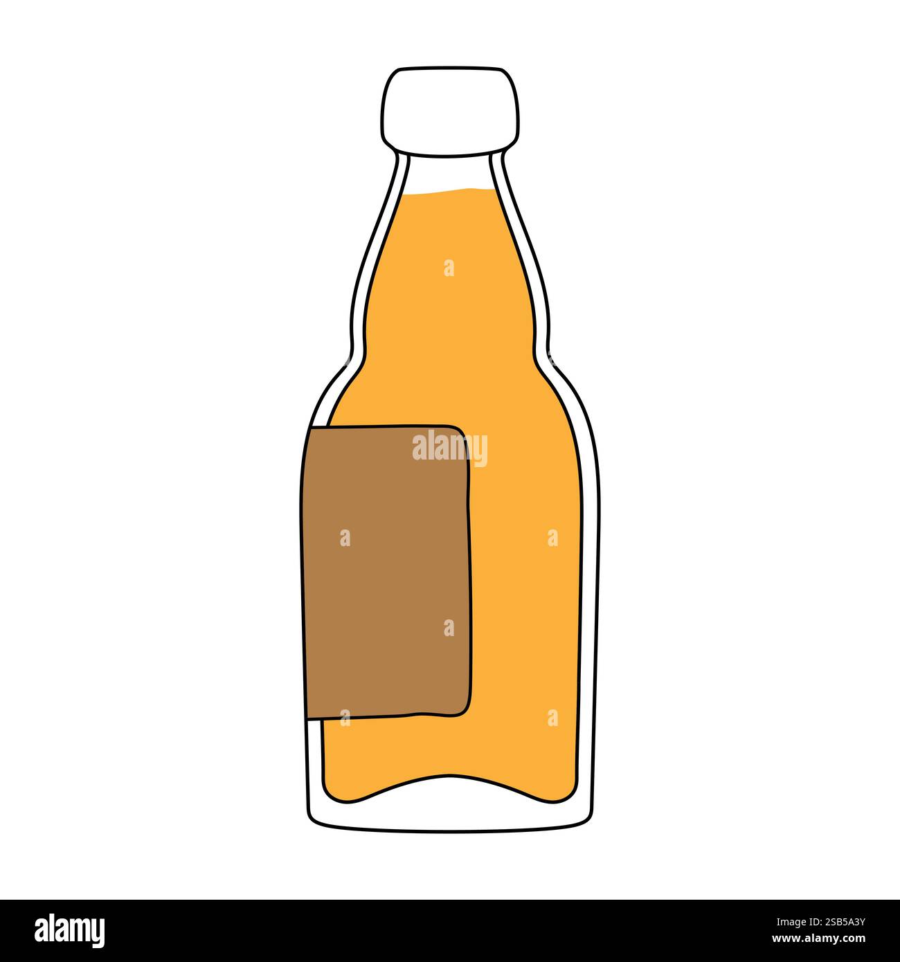Cheer up friend. Glass of beer isolated vector illustration, minimal ...