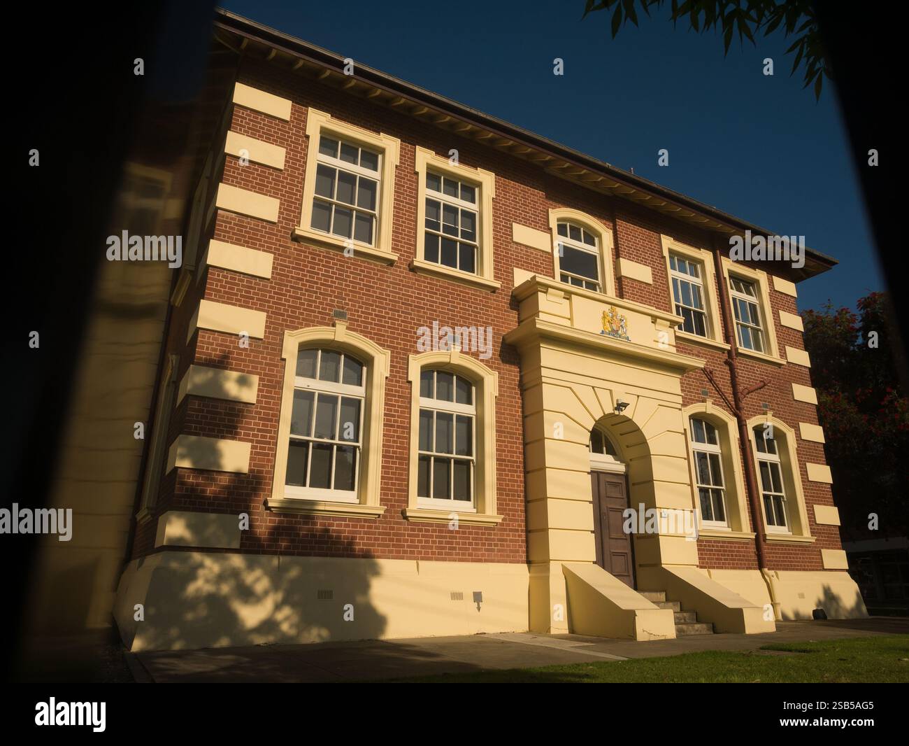 Exterior view of Keswick Army Barracks on Anzac Highway with deep blue ...