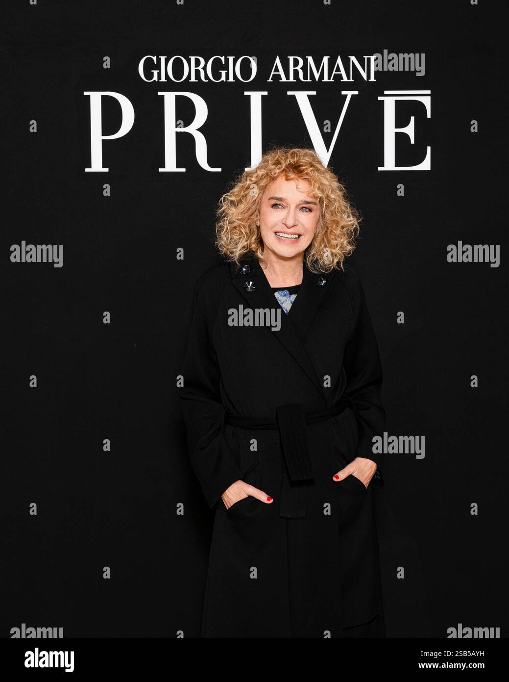 Valeria Golino Paris Haute Couture - SS 2025 Giorgio Armani Priv ...