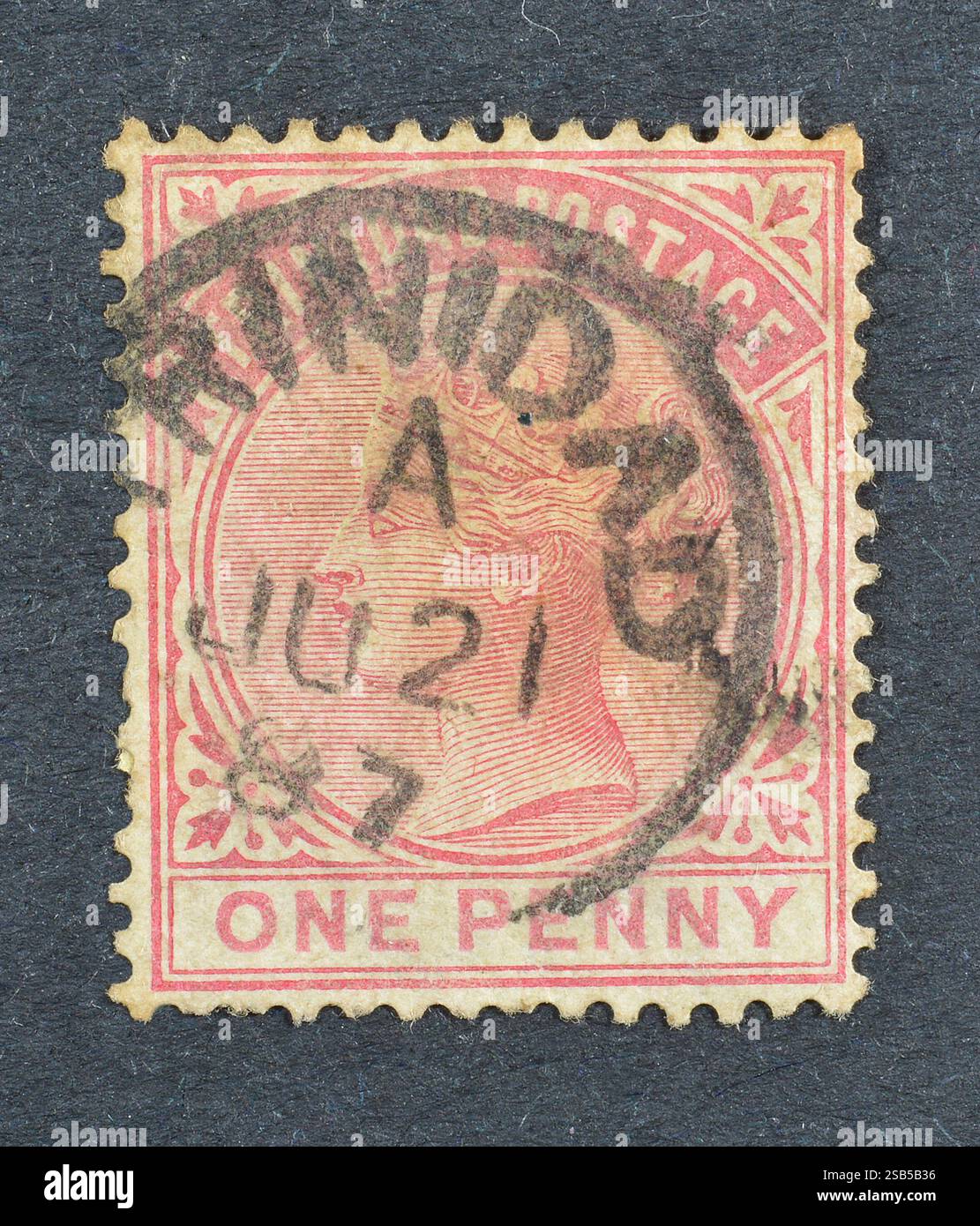 Cancelled postage stamp printed by Trinidad, that shows portrait of ...