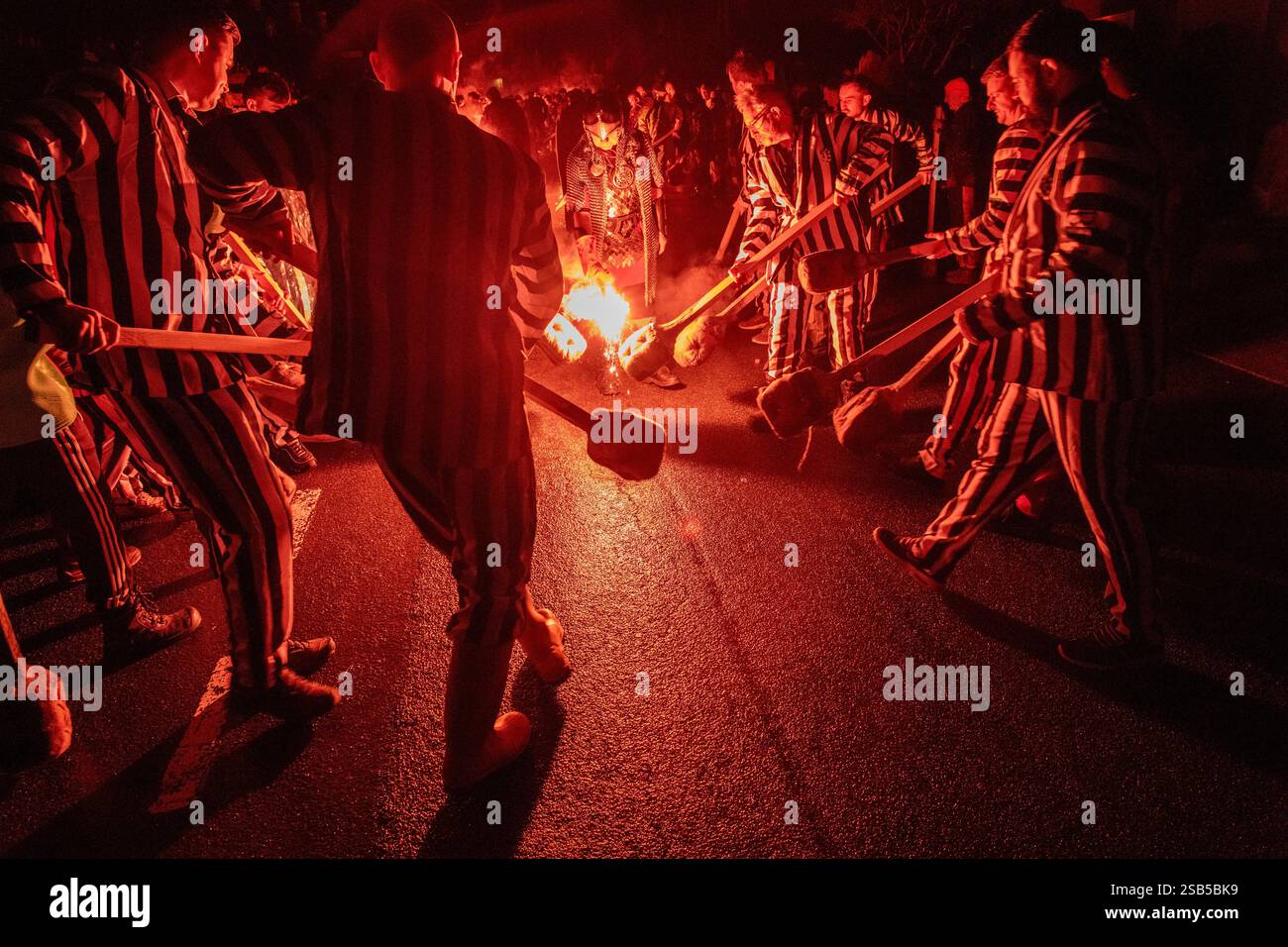 Up Helly Aa 2025 fire festival in Lerwick on the Shetland Isles held on ...