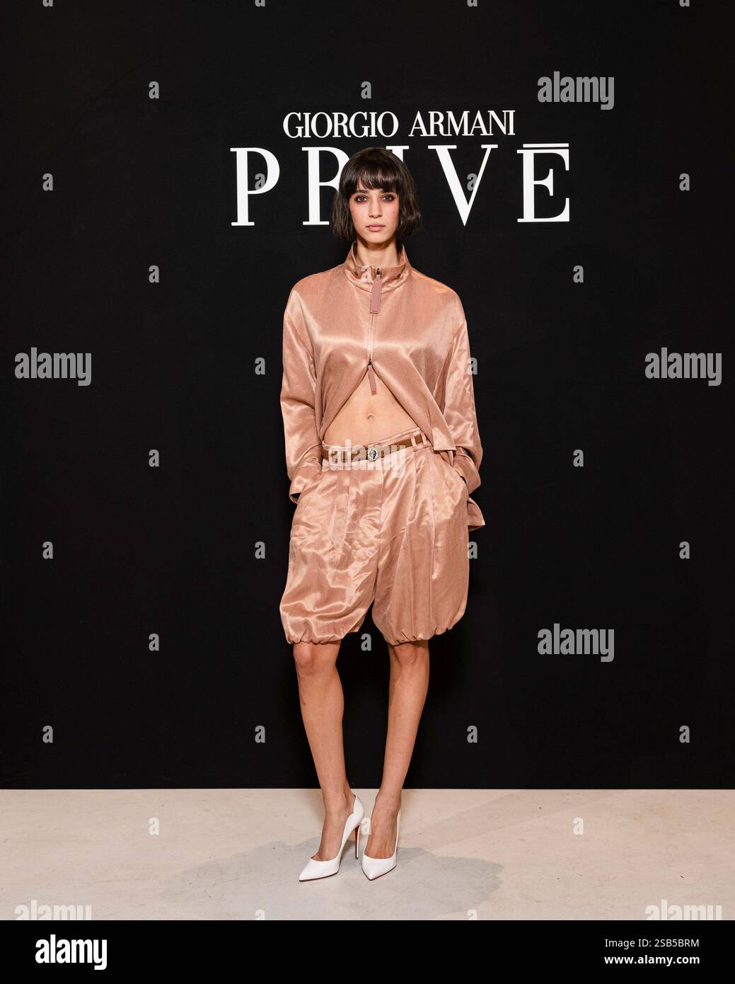 Iman Perez Paris Haute Couture - SS 2025 Giorgio Armani Priv fashion ...