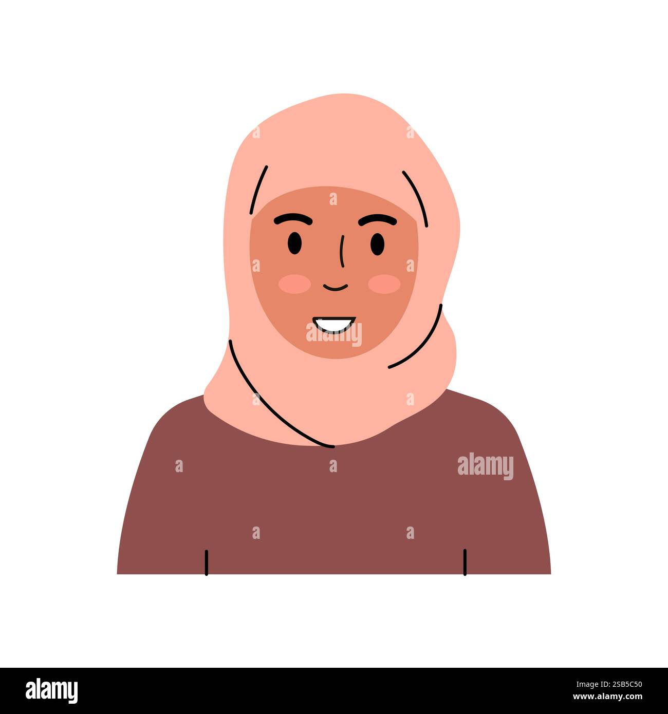 Burgundy hijab hi-res stock photography and images - Alamy