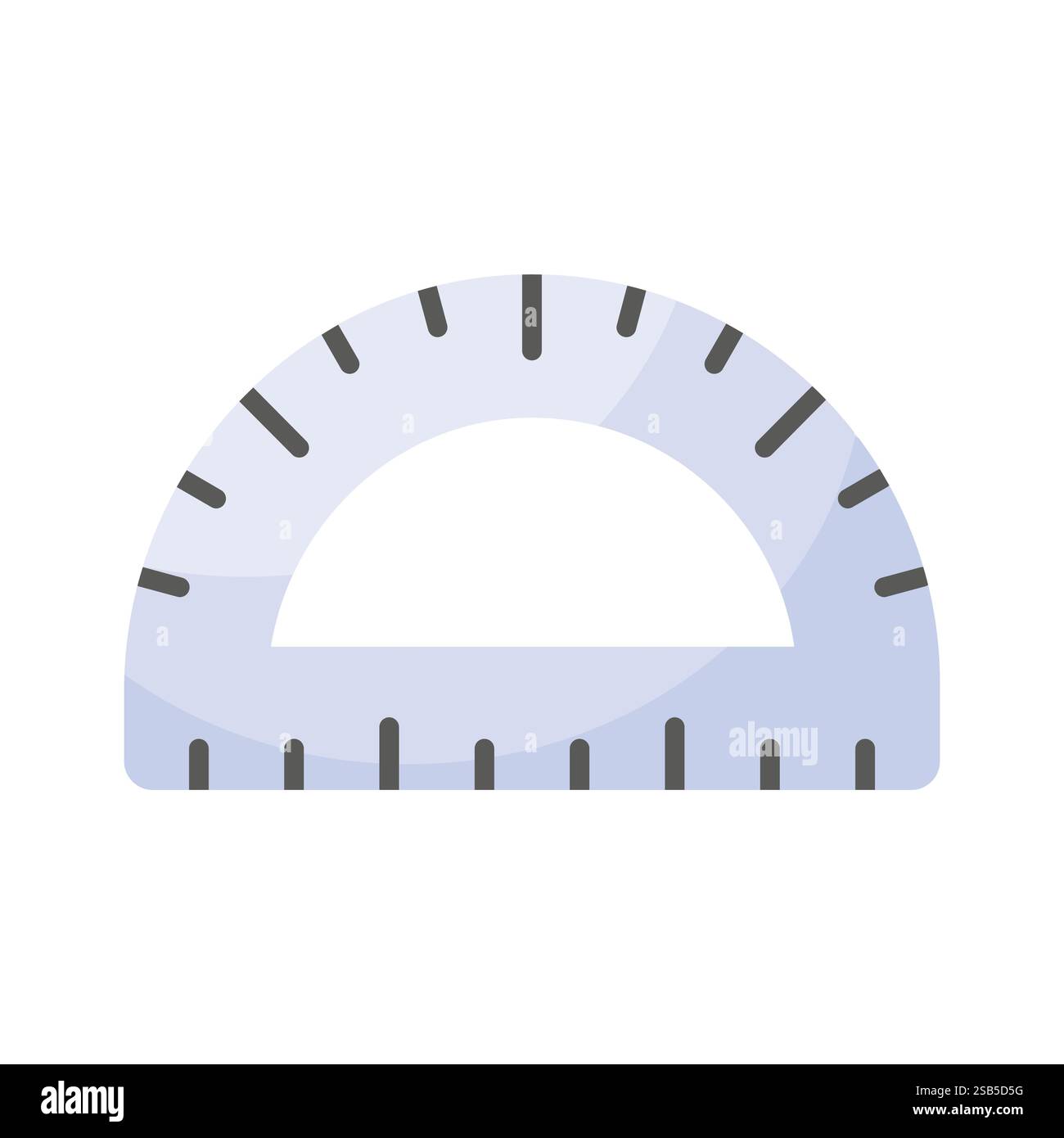 A precise and creative protractor icon, suitable for measuring angles ...
