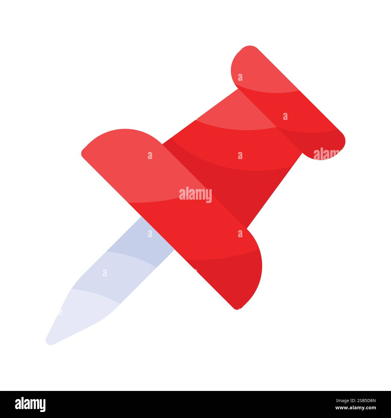 A small pin with a flat, wide head, used to attach papers or documents ...