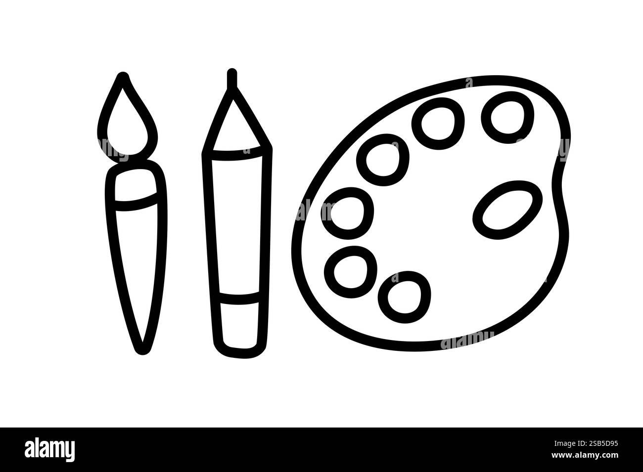 Color plate which can easily edit or modify . Vector illustration Stock ...