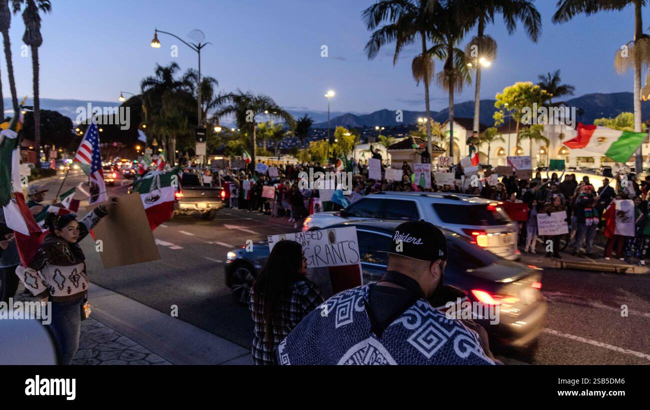 Sanra Barbara, California, USA. 31st Jan, 2025. Over 500 people ...