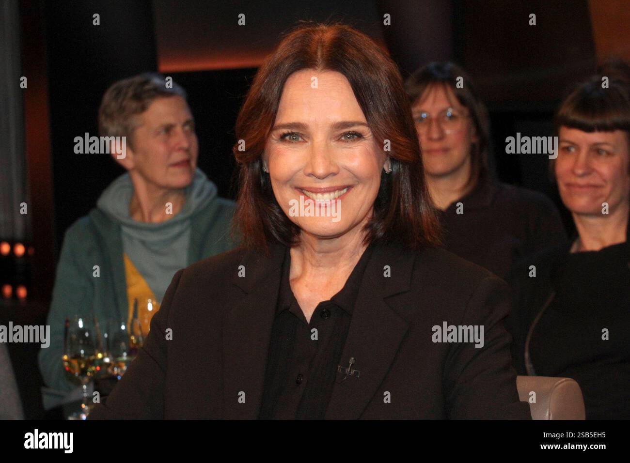 DÃ sirÃ e Nosbusch luxemburgische Moderatorin und Schauspielerin zu Gast in der NDR Talkshow aus ...