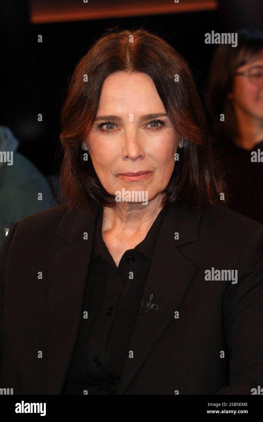 DÃ sirÃ e Nosbusch luxemburgische Moderatorin und Schauspielerin zu Gast in der NDR Talkshow aus ...