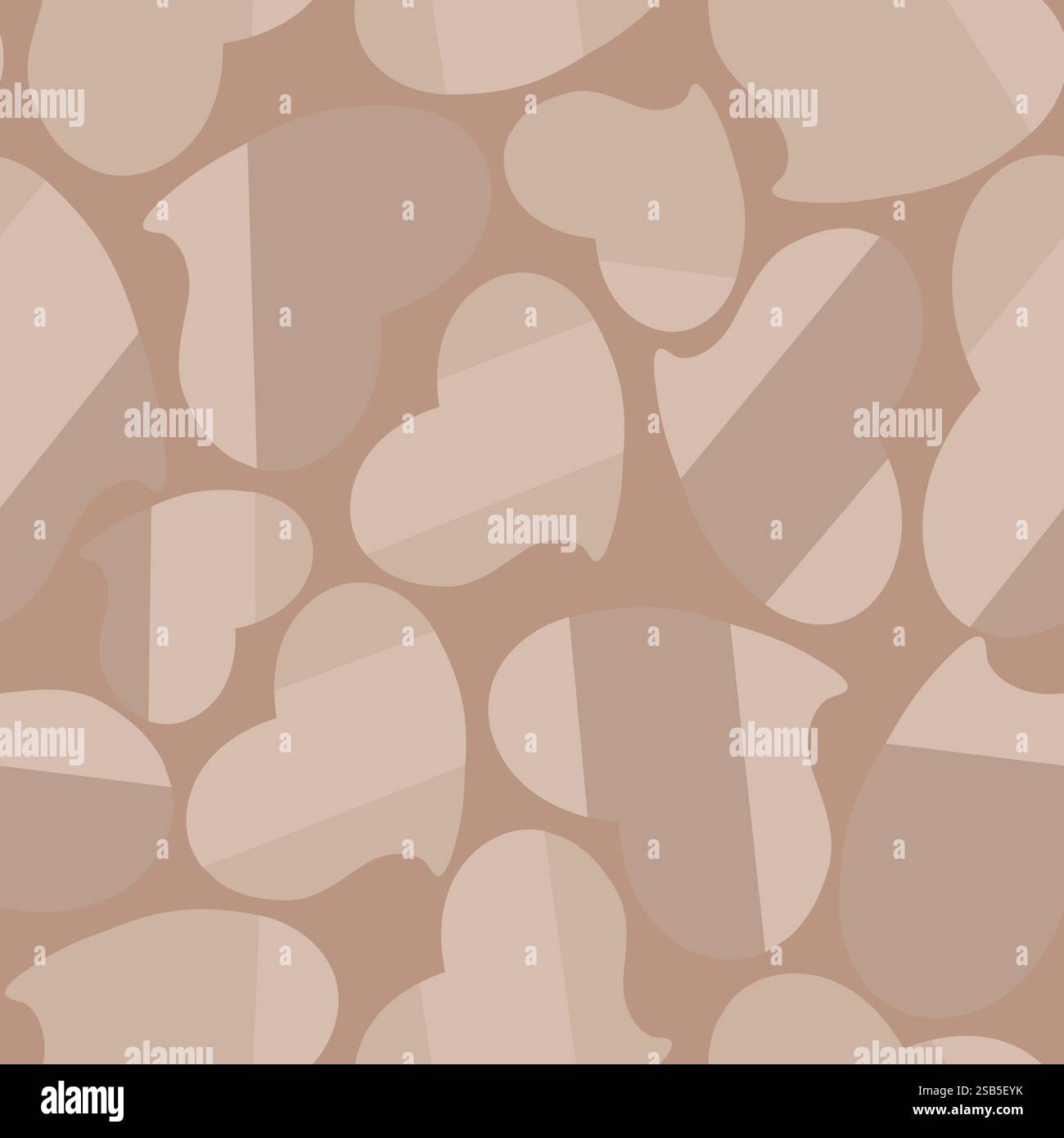 a pattern in the form of pastel hearts without a background Stock ...