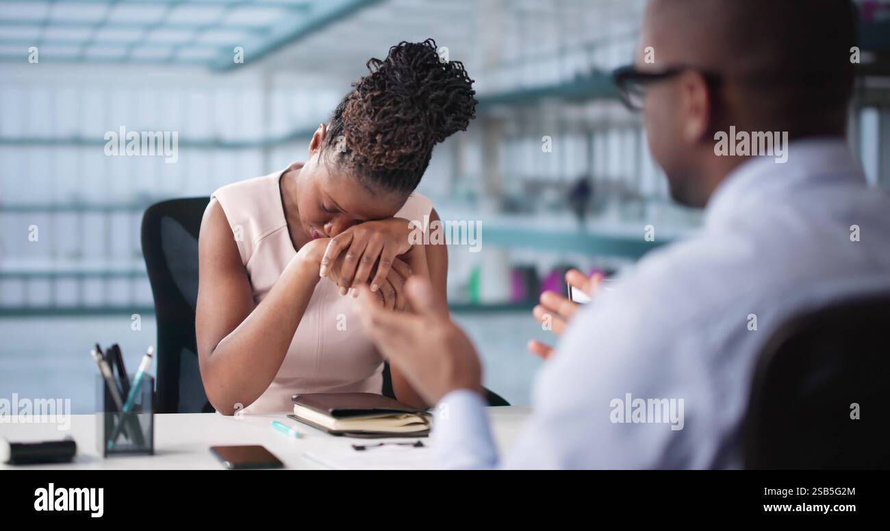 Disciplinary Meeting Or Interview Fail In Office Stock Photo - Alamy