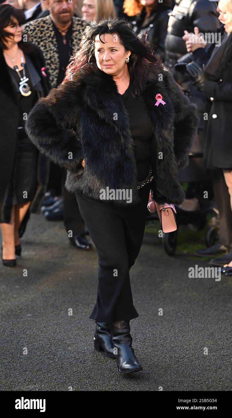 Blackpool, UK. February 1st, 2025. Coleen Nolan attending the funeral ...