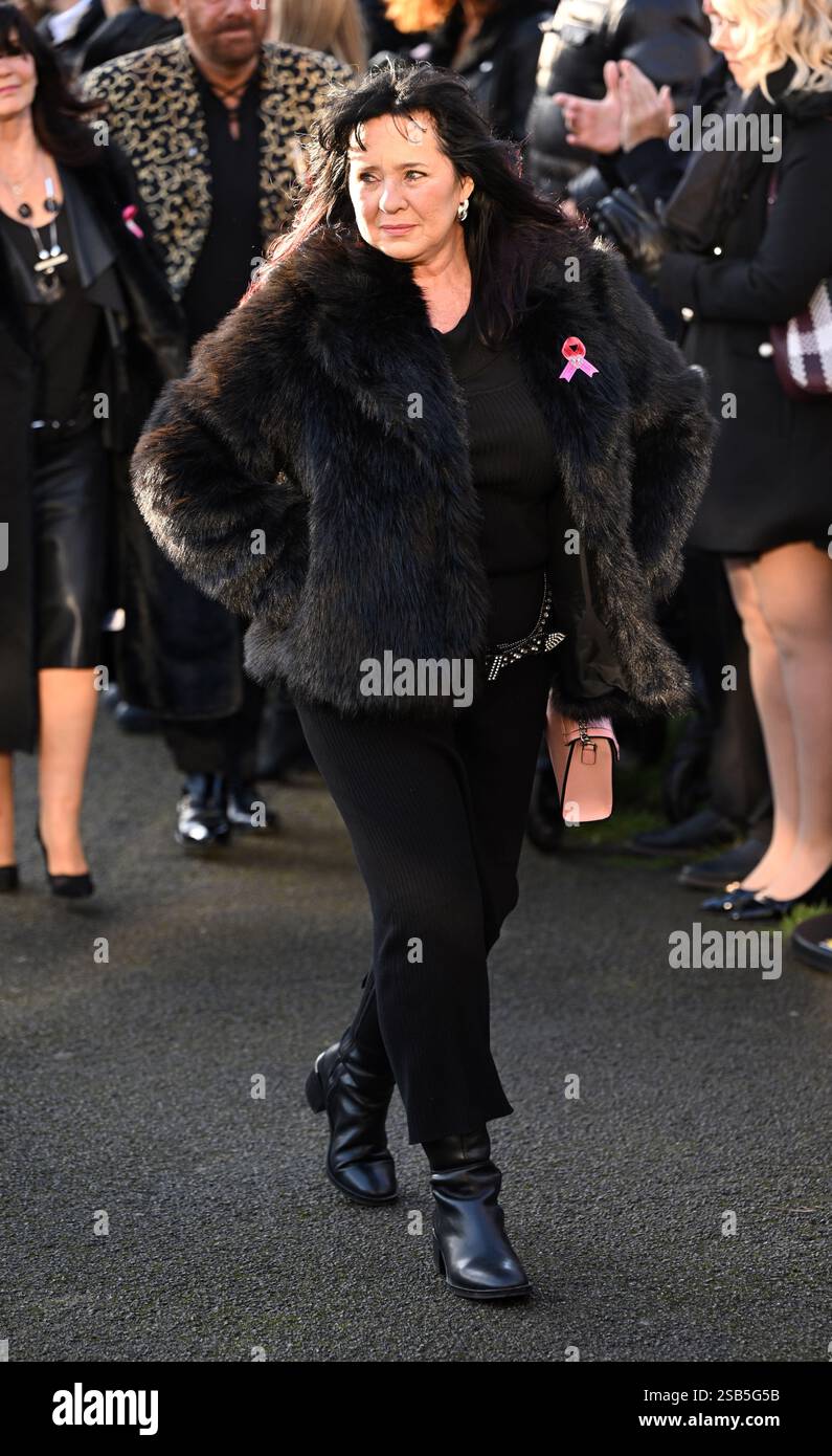Blackpool, UK. February 1st, 2025. Coleen Nolan attending the funeral ...