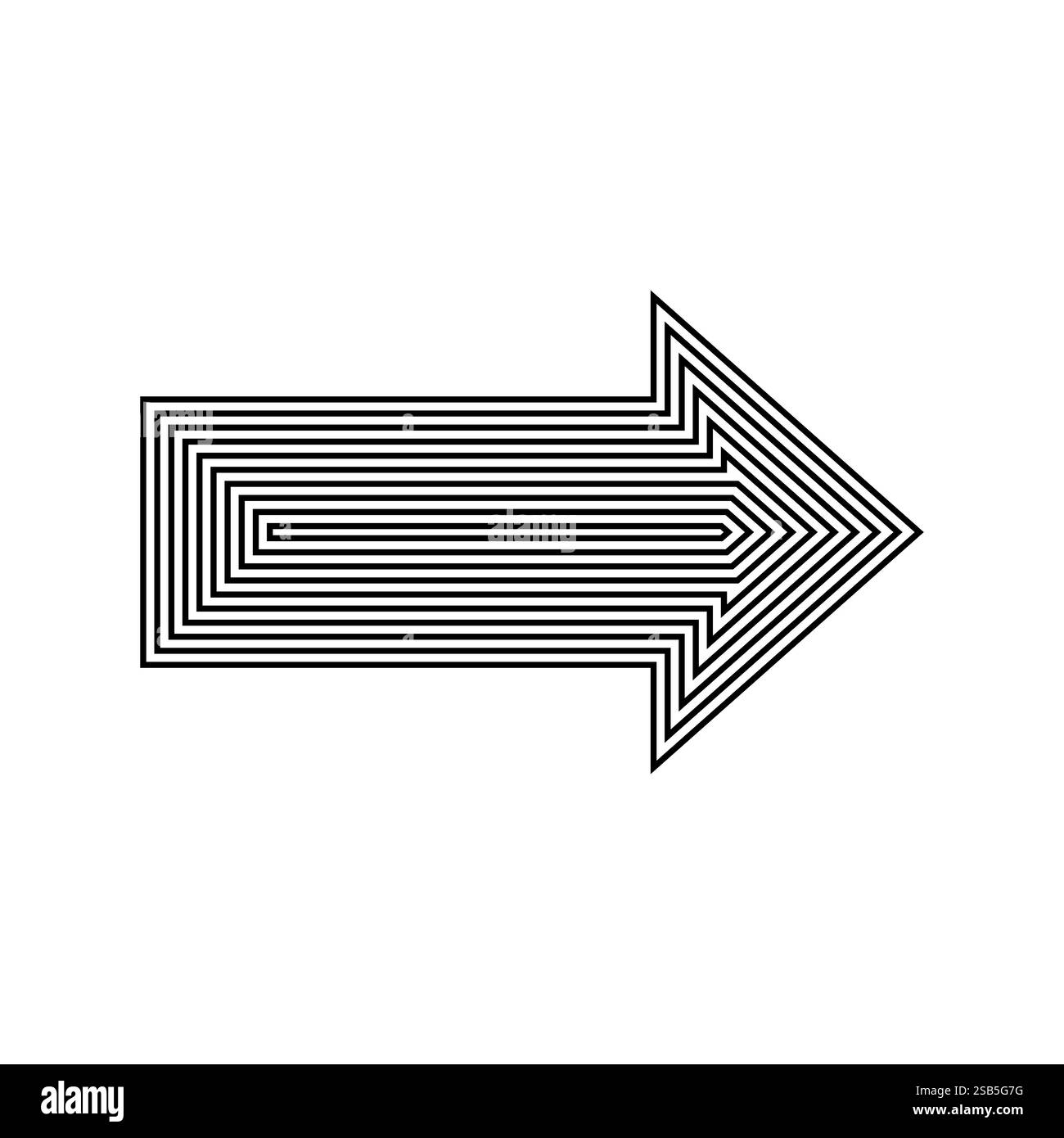 Collection different types of arrows sign. . Vector illustration Stock ...