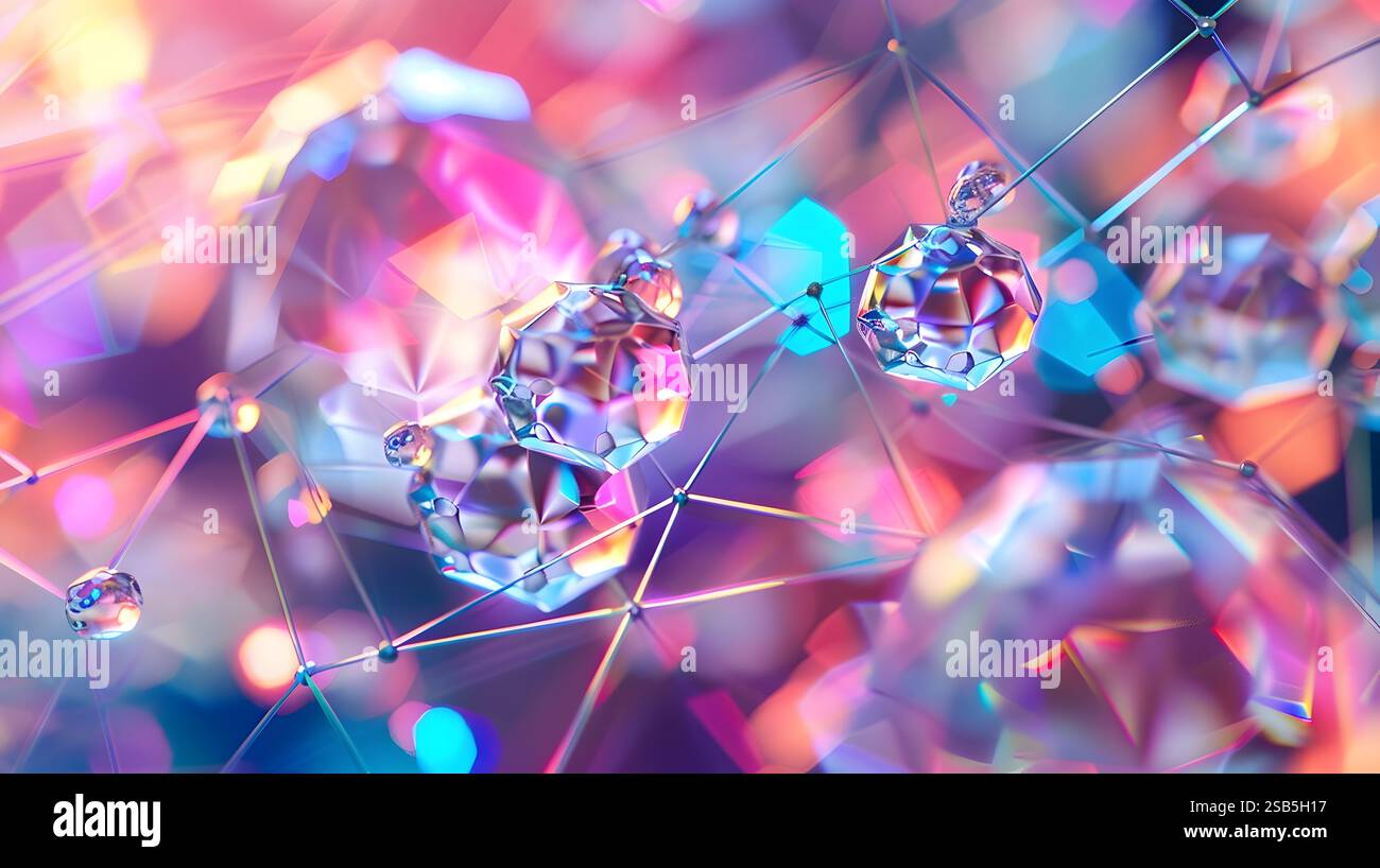 This stunning visual depicts a mesmerizing holographic sculpture ...