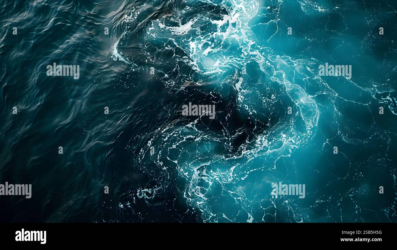 This striking aerial photograph captures the dramatic impact of an oil ...