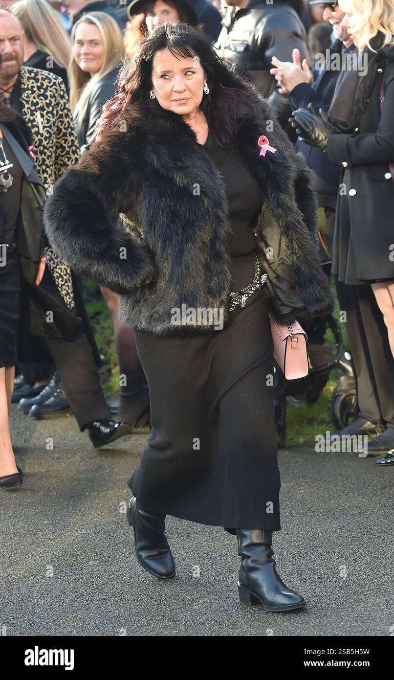 Coleen Nolan arrives at St. Paul's Church in Blackpool for the funeral ...