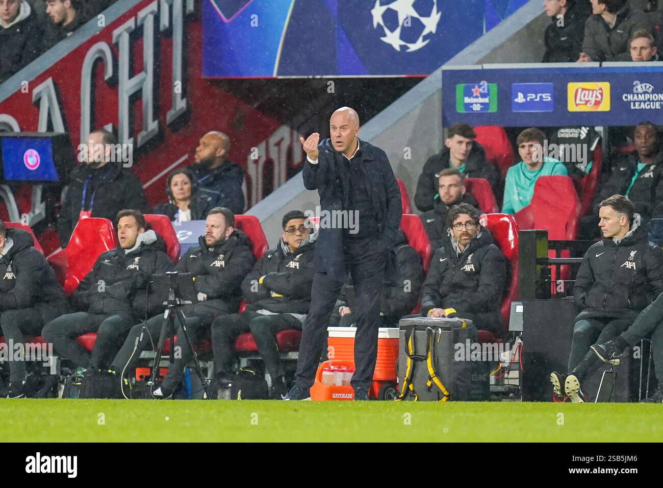 Eindhoven, Netherlands. 29th Jan, 2025. Liverpool FC manager Arne Slot ...