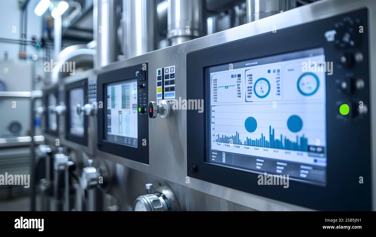 This image showcases a state-of-the-art digital monitoring dashboard ...
